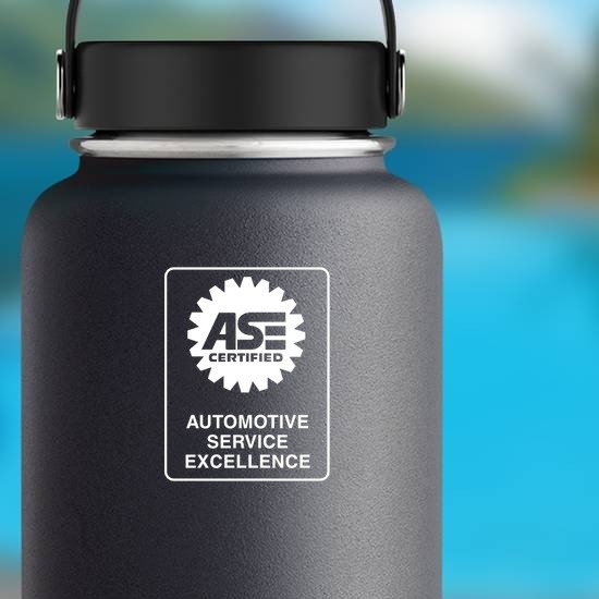 Mechanic Ase Certified Logo Automotive Service Excellence Recta