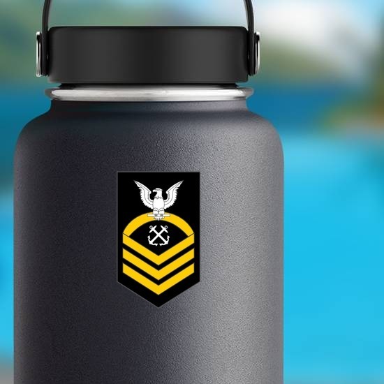 Navy Rank E-7 Chief Petty Officer Sticker