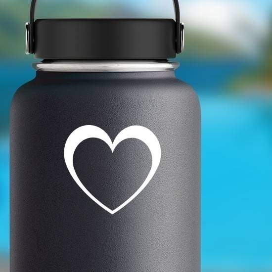 Outline Of A Heart Sticker