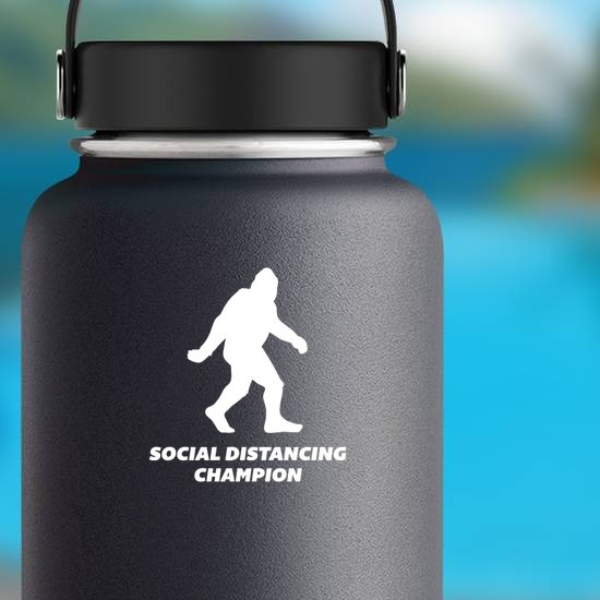 Social Distancing Champion Sticker