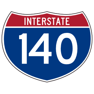 Interstate 140 Sign Magnet