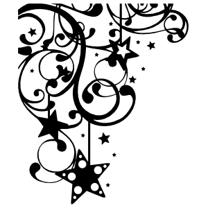 Stars Corner Border Clip Art