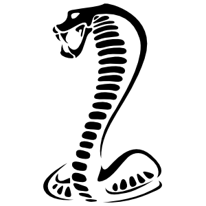 Cobra Snake Outline Sticker