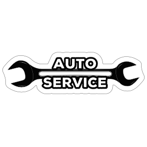 Auto Service Wrench Racing Car Sticker