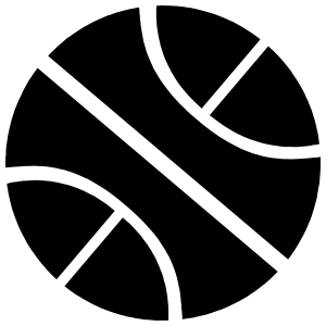 Basketball Cut Out Sticker