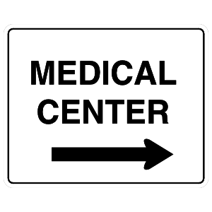 Medical Center Left Sticker