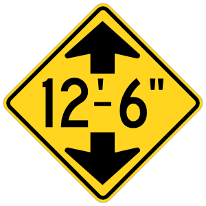 Warning 12'-6