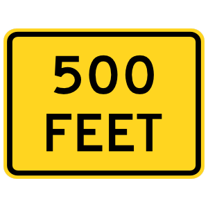 500 Feet Magnet