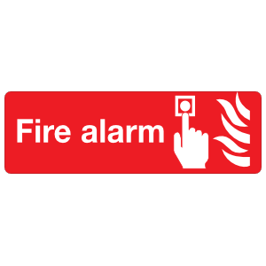 Fire Alarm Sign Sticker