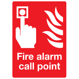 Fire Alarm Call Point Sign Sticker