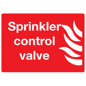 Sprinkler Control Valve Sign Sticker