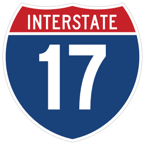 Interstate 17 Sign Magnet