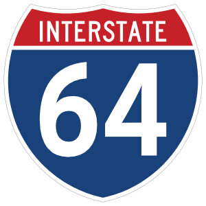 Interstate64 Sign Sticker