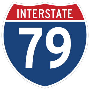 Interstate 79 Sign Sticker