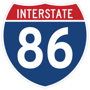 Interstate 86 Sign Sticker