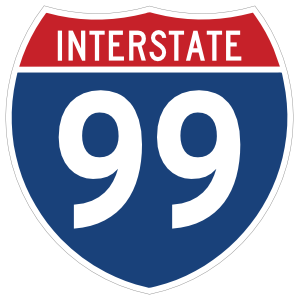 Interstate 99 Sign Magnet