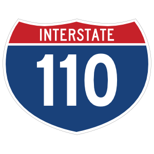 Interstate 110 Sign Magnet