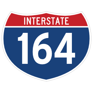 Interstate 164 Sign Sticker