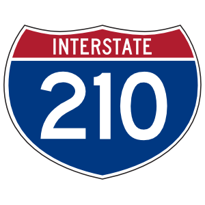 Interstate 210 Sign Sticker