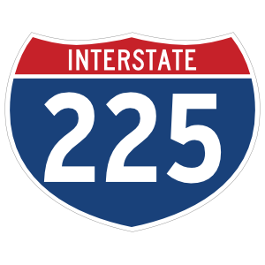 Interstate 225 Sign Sticker