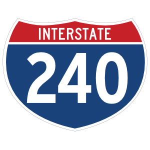 Interstate 240 Sign Sticker