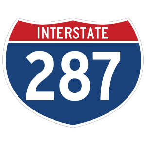 Interstate 287 Sign Sticker