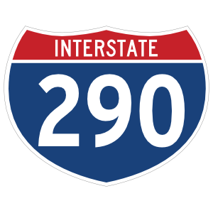 Interstate 290 Sign Sticker