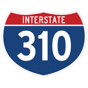 Interstate 310 Sign Sticker