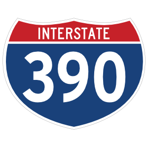 Interstate 390 Sign Sticker