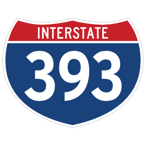 Interstate 393 Sign Sticker