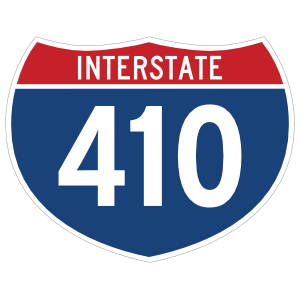 Interstate 410 Sign Sticker