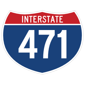 Interstate 471 Sign Sticker