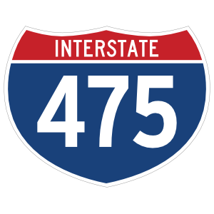 Interstate 475 Sign Magnet