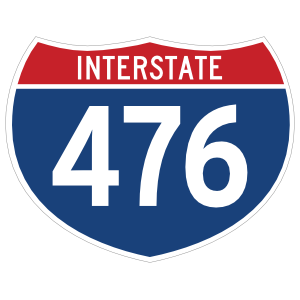 Interstate 476 Sign Sticker
