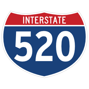 Interstate 520 Sign Sticker
