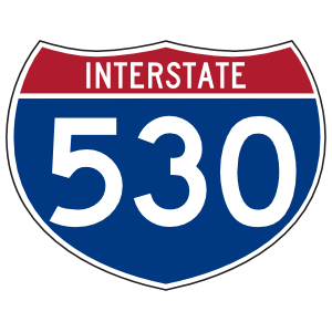 Interstate 530 Sign Sticker