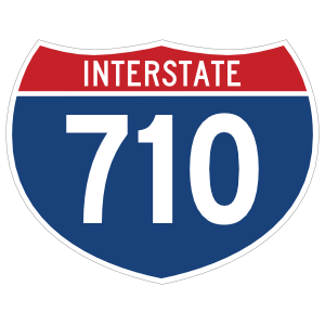 Interstate 710 Sign Sticker