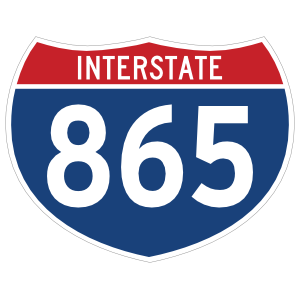 Interstate 865 Sign Sticker