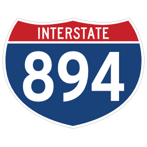 Interstate 894 Sign Sticker