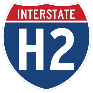 Interstate H2 Sign Sticker
