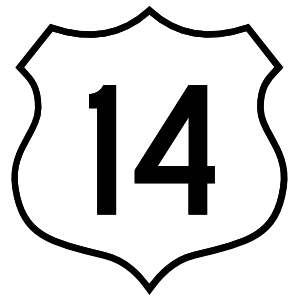 Highway 14 Sign Magnet