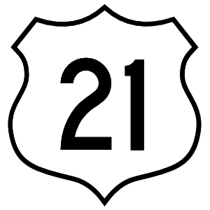 Highway 21 Sign Sticker
