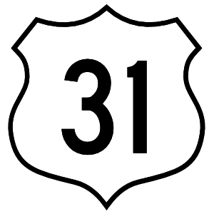 Highway 31 Sign Sticker