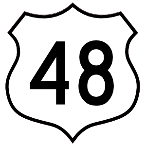Highway 48 Sign Sticker