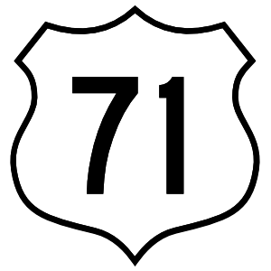 Highway 71 Sign Magnet