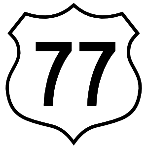 Highway 77 Sign Magnet