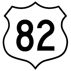 Highway 82 Sign Sticker