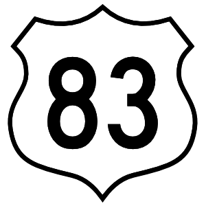 Highway 83 Sign Sticker
