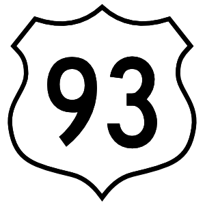Highway 93 Sign Sticker