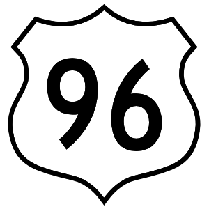 Highway 96 Sign Sticker